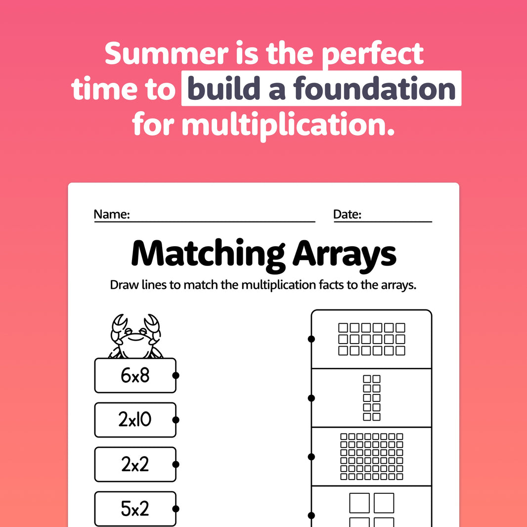 Sample: Space Arrays Worksheets – That Little Robot