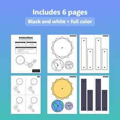Earth, Moon, and Sun Model (Printable PDF) – That Little Robot