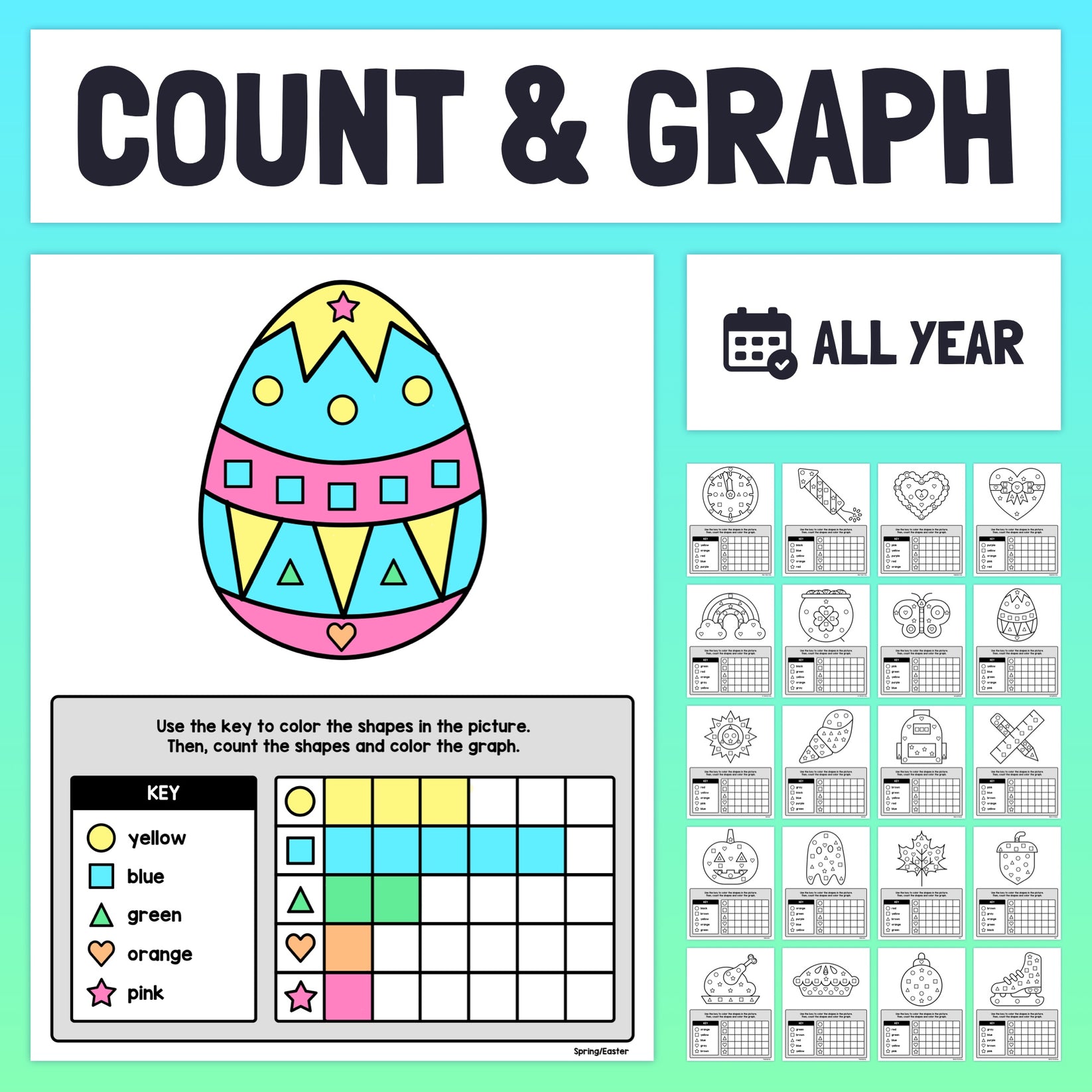 Graphing 2D Shapes Worksheets (Printable PDF) – That Little Robot