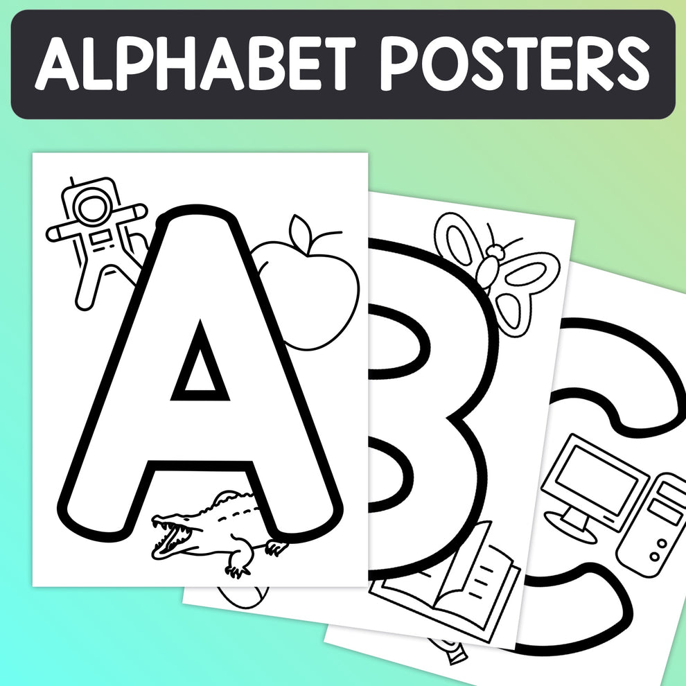 Alphabet Anchor Charts (Printable PDF) – That Little Robot