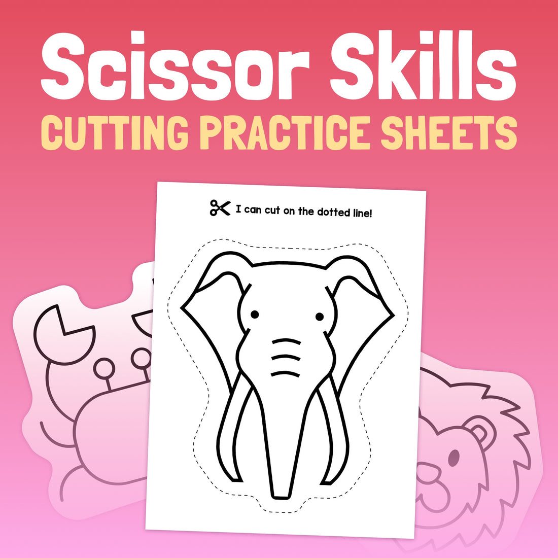 Scissor Skills Worksheets – That Little Robot