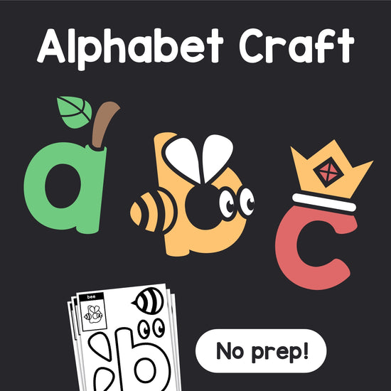 Cute Alphabet Craft (Printable PDF) – That Little Robot