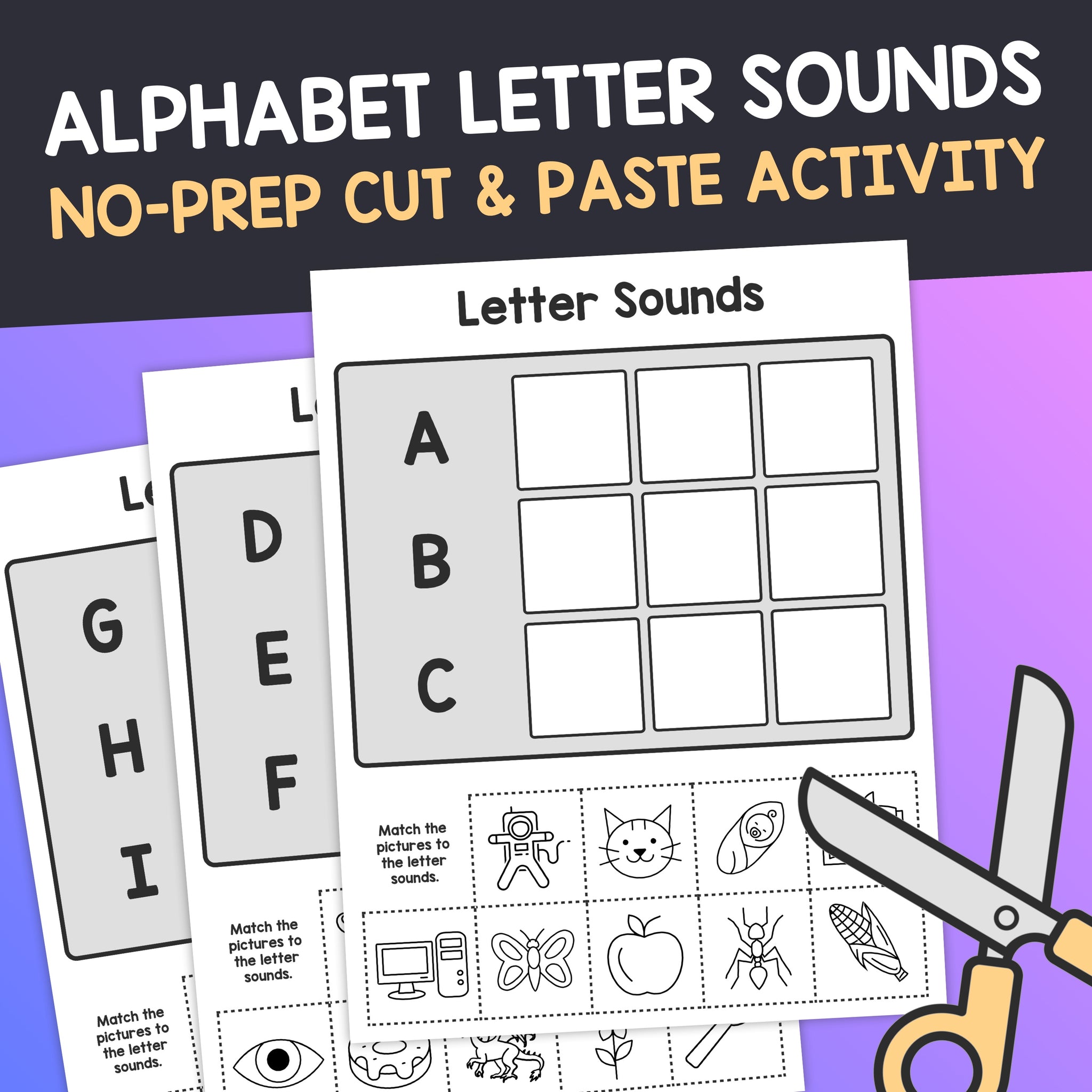 Alphabet Letter Sound Activity (Printable PDF) – That Little Robot