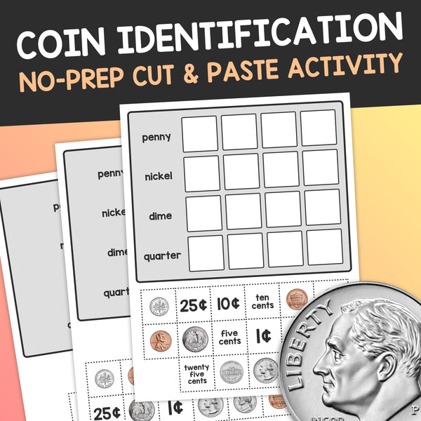 Coin Identification Worksheets (Printable PDF) – That Little Robot