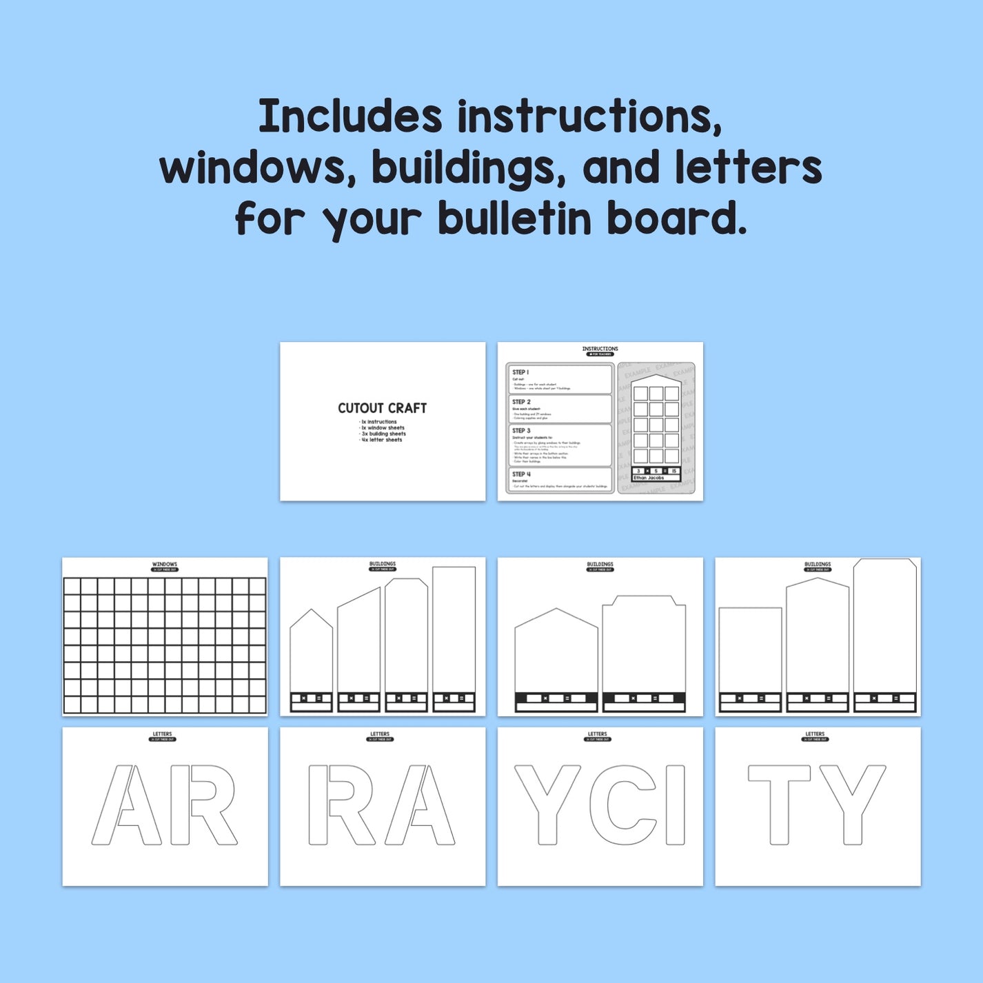 Array City Activities (Printable PDF) – That Little Robot