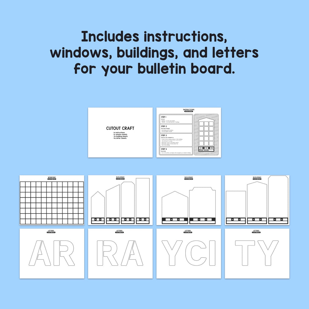 Array City Activities (Printable PDF) – That Little Robot