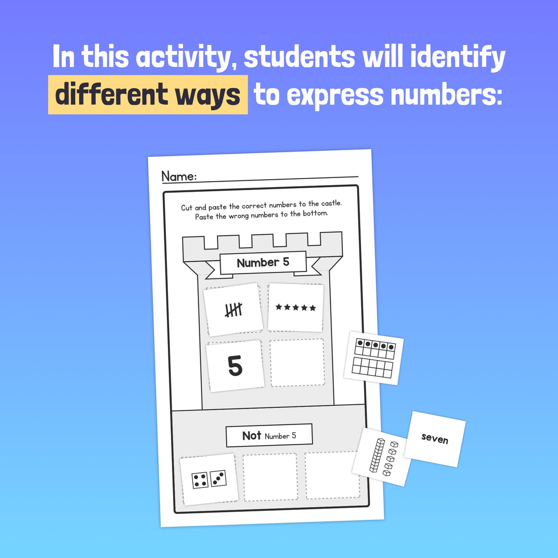 Number Castle Worksheets – That Little Robot