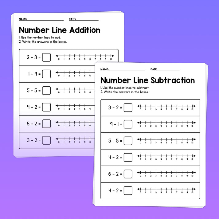 Addition and Subtraction Within 10 Worksheets (Printable PDF) – That ...