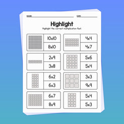 Multiplication Array Worksheets – That Little Robot