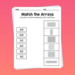 Array Worksheets (Printable PDF) – That Little Robot