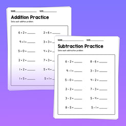 Addition and Subtraction Within 10 Worksheets (Printable PDF) – That ...