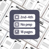 Sample: Space Arrays Worksheets – That Little Robot