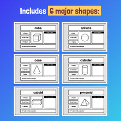 3D Shapes Flip Book (Printable PDF) – That Little Robot
