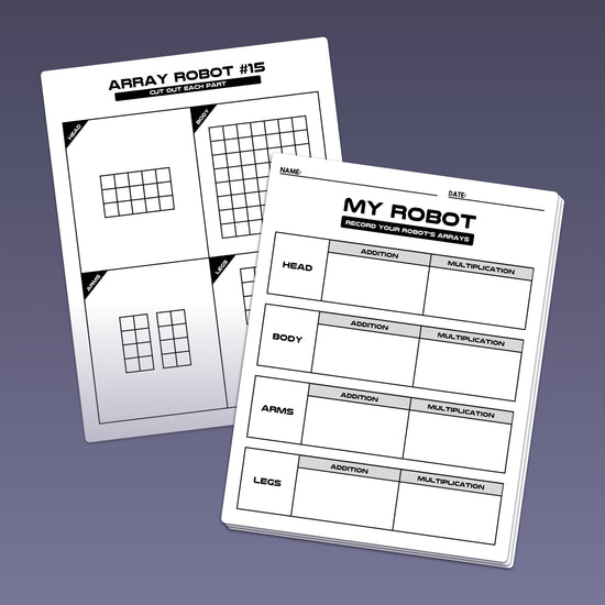 Robot Array Craftivity – That Little Robot