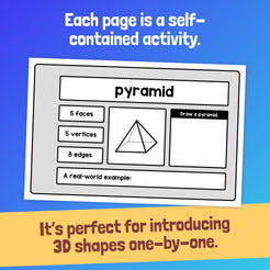 3D Shapes Flip Book (Printable PDF) – That Little Robot