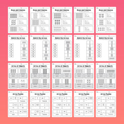 Array Worksheets (Printable PDF) – That Little Robot