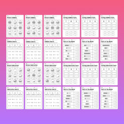 Addition and Subtraction Within 10 Worksheets (Printable PDF) – That ...