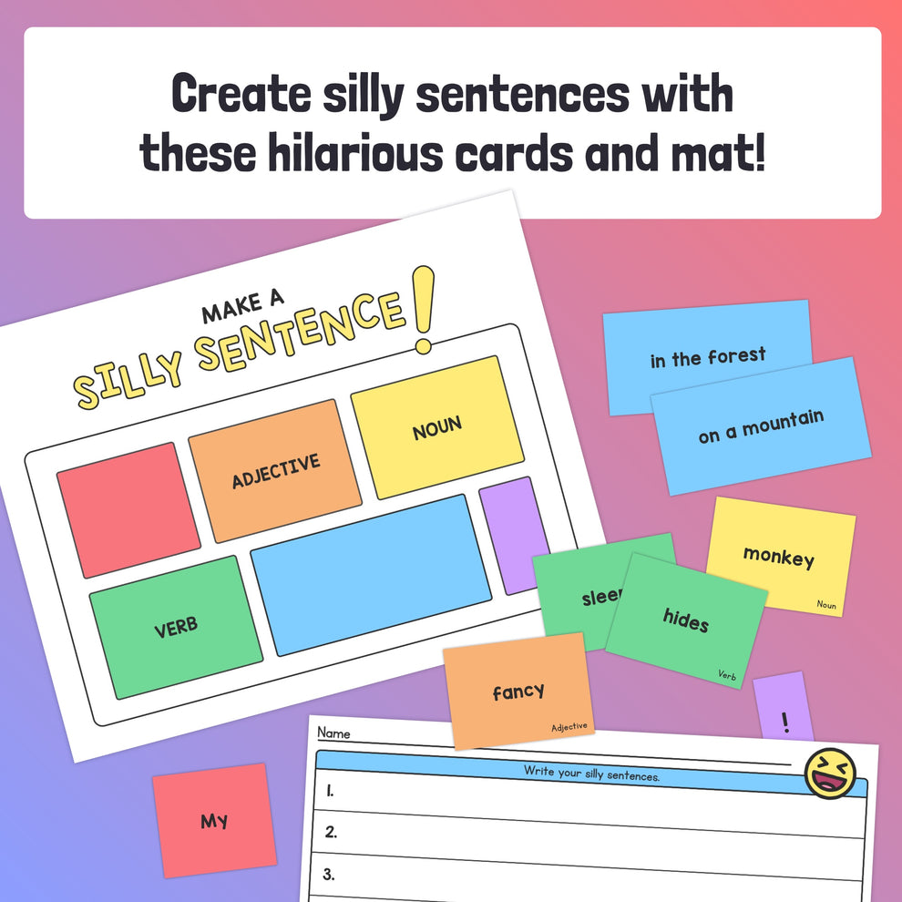 Silly Sentences Activity – That Little Robot